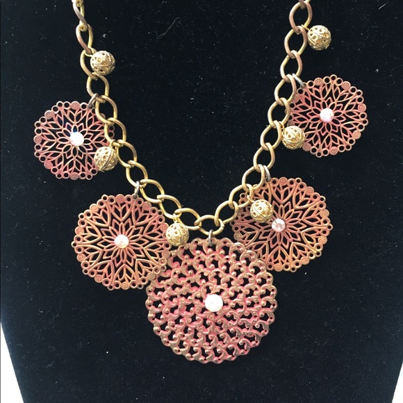 Jewelry | Light Coppergold Medallion Necklace | Poshmark